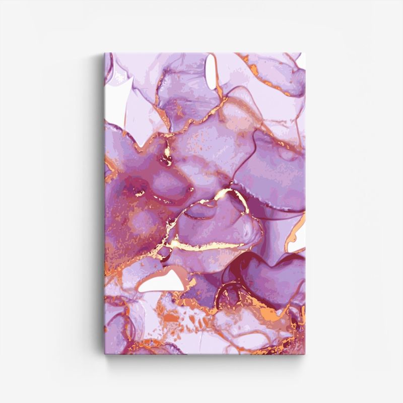 Obra de Arte en Lienzo Morado Abstracto